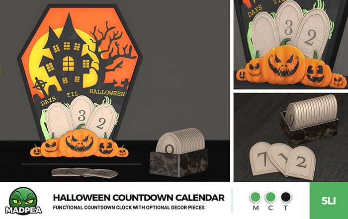 Second Life Marketplace - MadPea Halloween Countdown Calendar